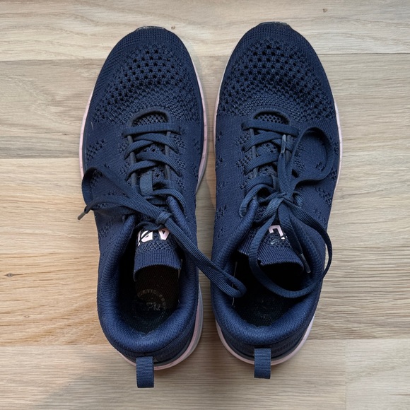 APL | Shoes | Apl Navy Blue Knit Sneakers | Poshmark